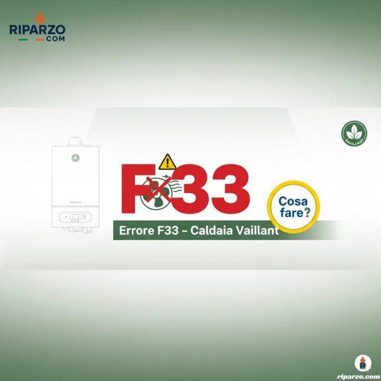 Caldaia Vaillant Errore F33 Cosa Fare - Riparzo